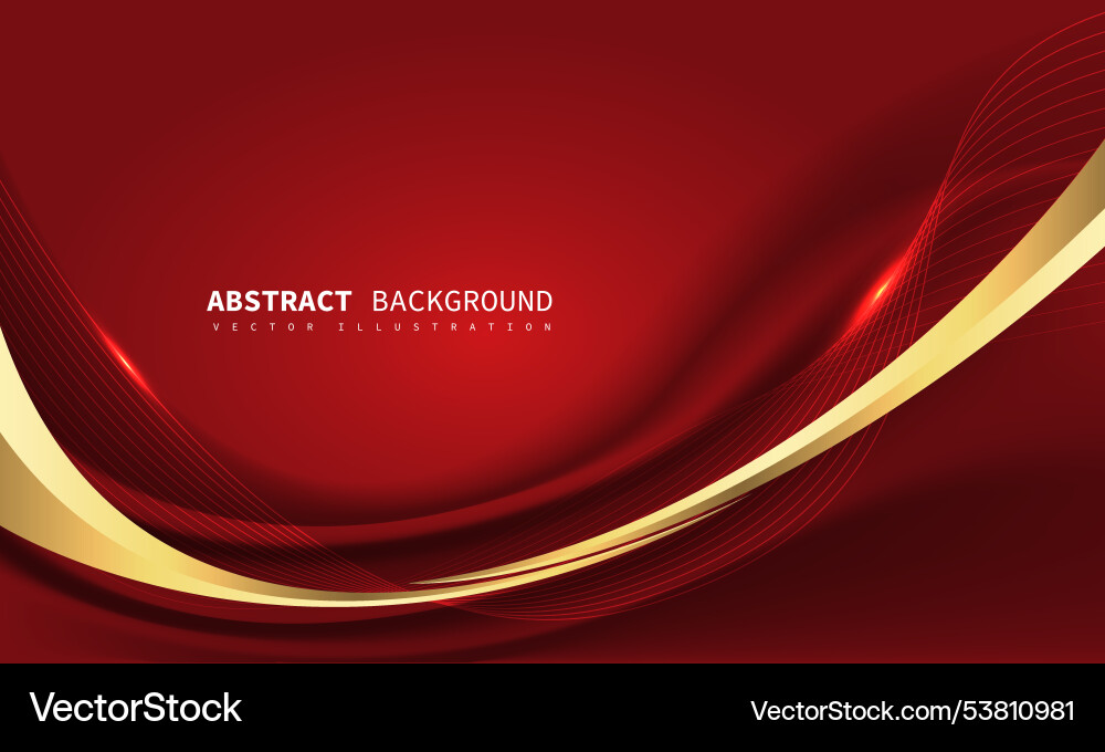 Luxury Gold Ribbon Wave Royalty Free Vector Image