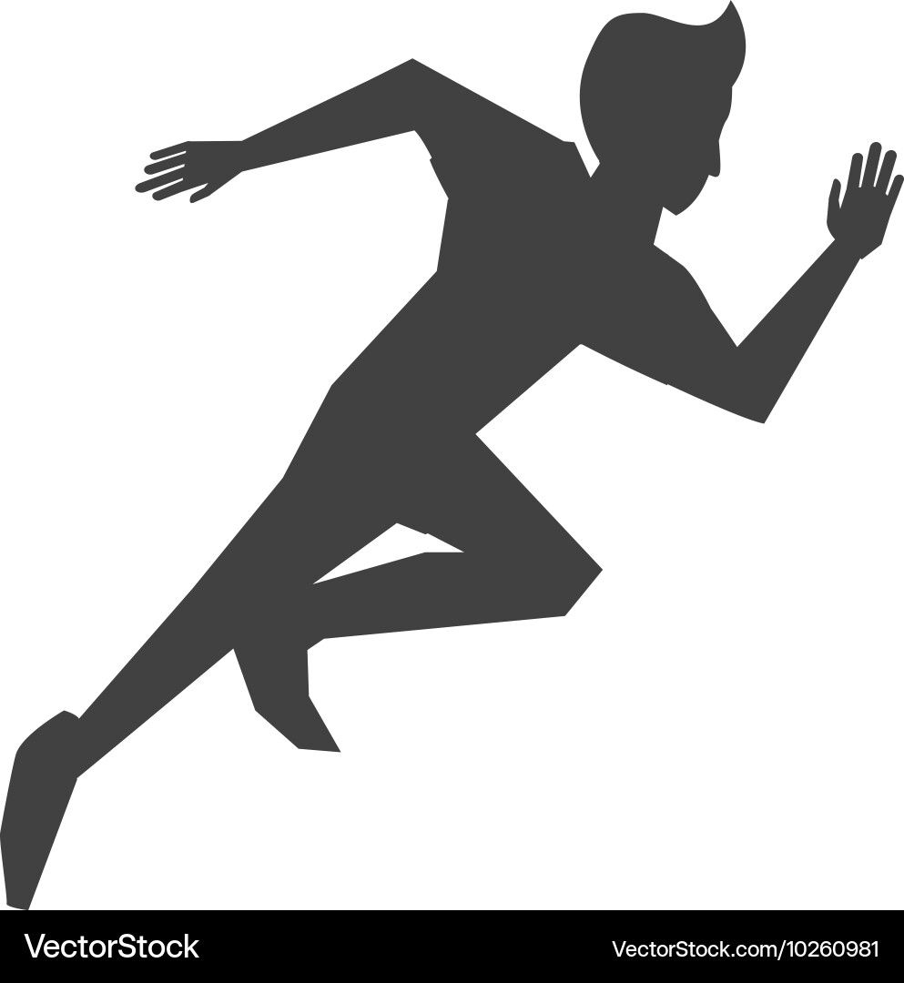 Running man icon Royalty Free Vector Image - VectorStock