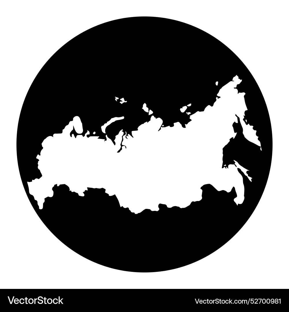 Russia country map icon symbol design Royalty Free Vector