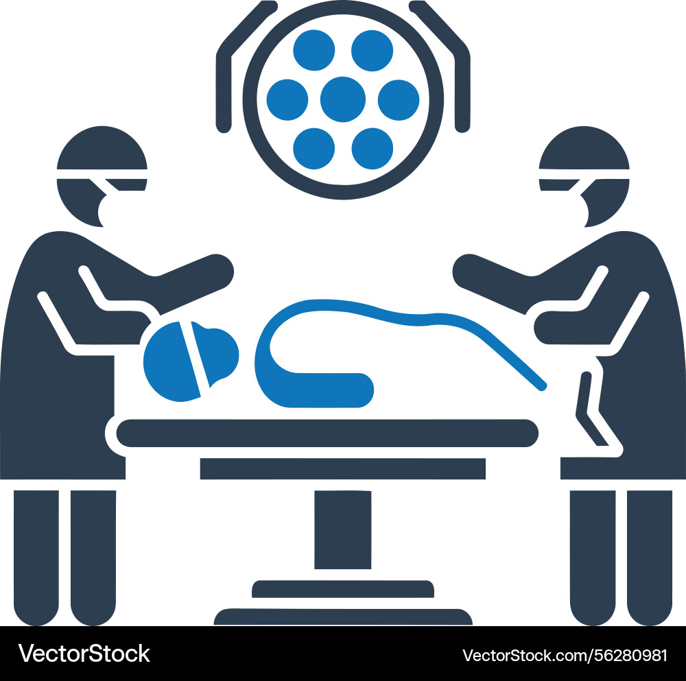 Surgery Icon - Medical Procedure Royalty Free Vector Image