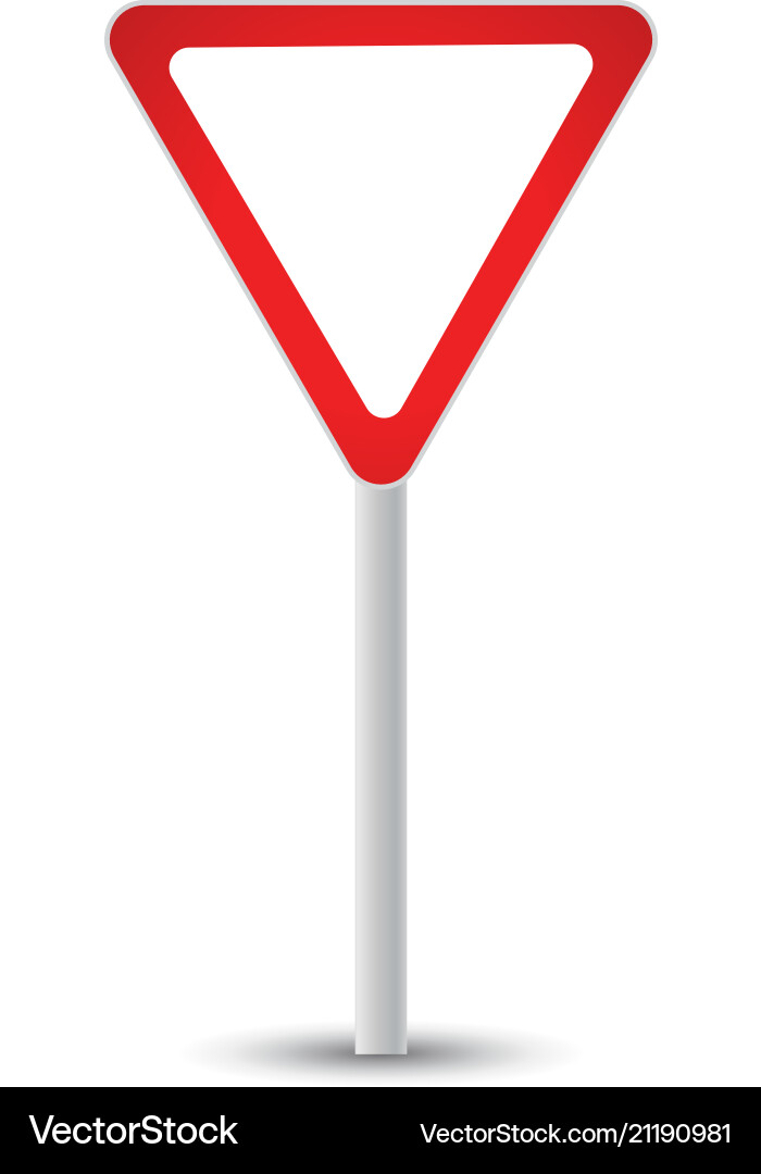 Blank Yield Sign Template