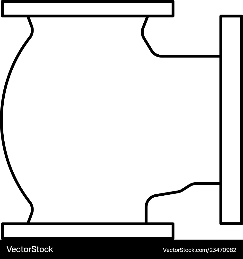 Check valve icon Royalty Free Vector Image - VectorStock