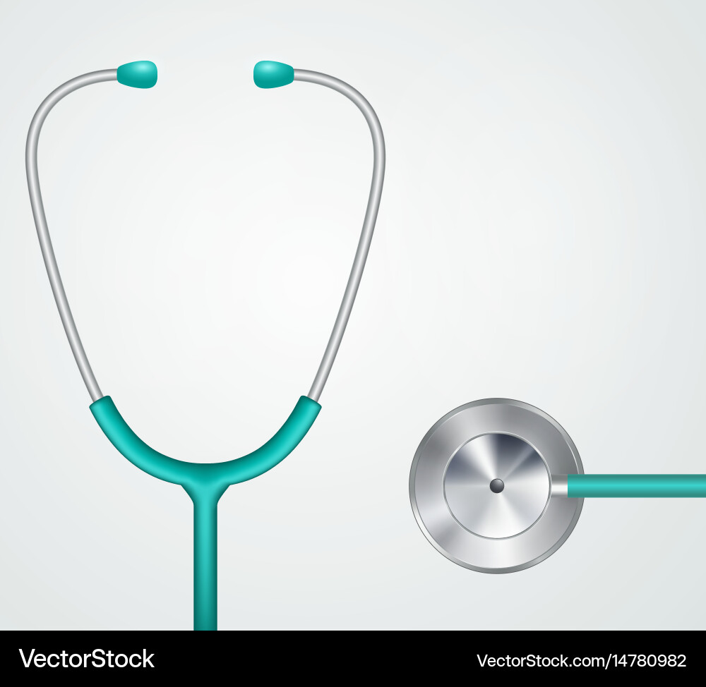 Medical stethoscope Royalty Free Vector Image - VectorStock
