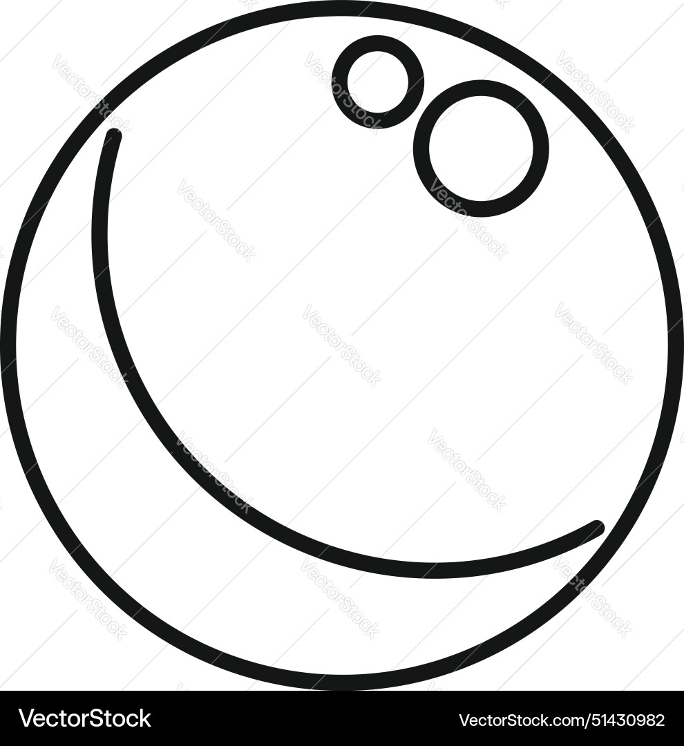 Simple line drawing of a smiley face Royalty Free Vector
