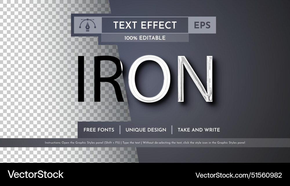 Stylish gold editable text effect graphic style Vector Image