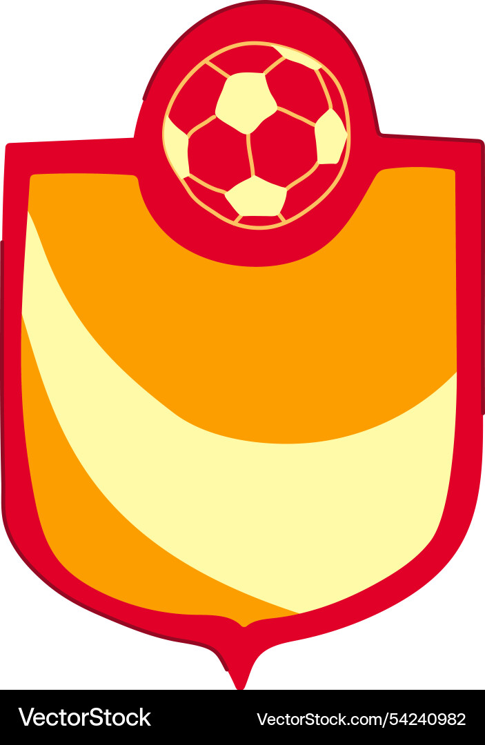 Team soccer emblem cartoon Royalty Free Vector Image