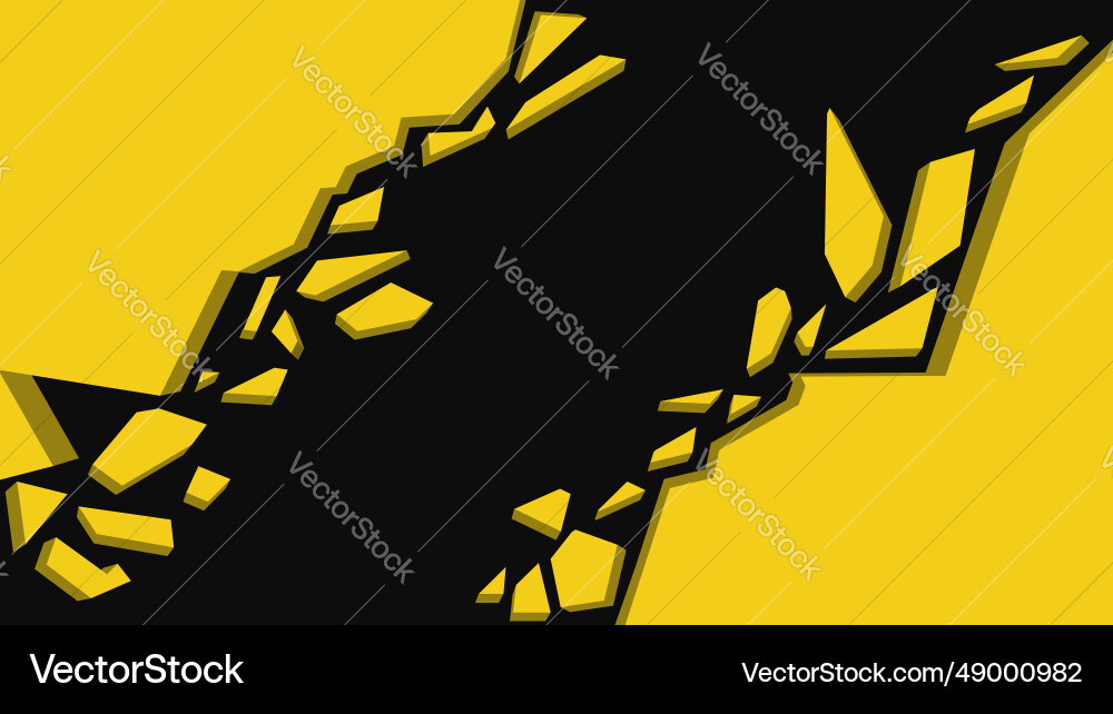 Wall explosion fragment Royalty Free Vector Image