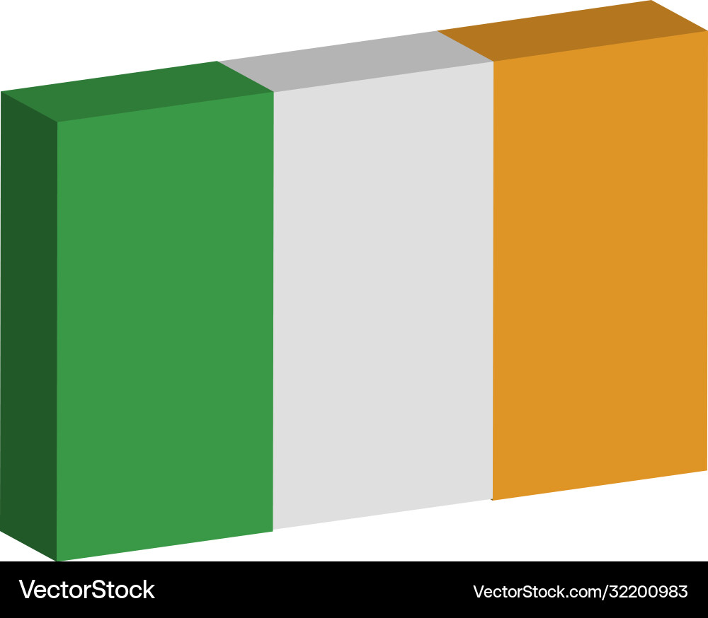 3d flag ivory coast Royalty Free Vector Image - VectorStock