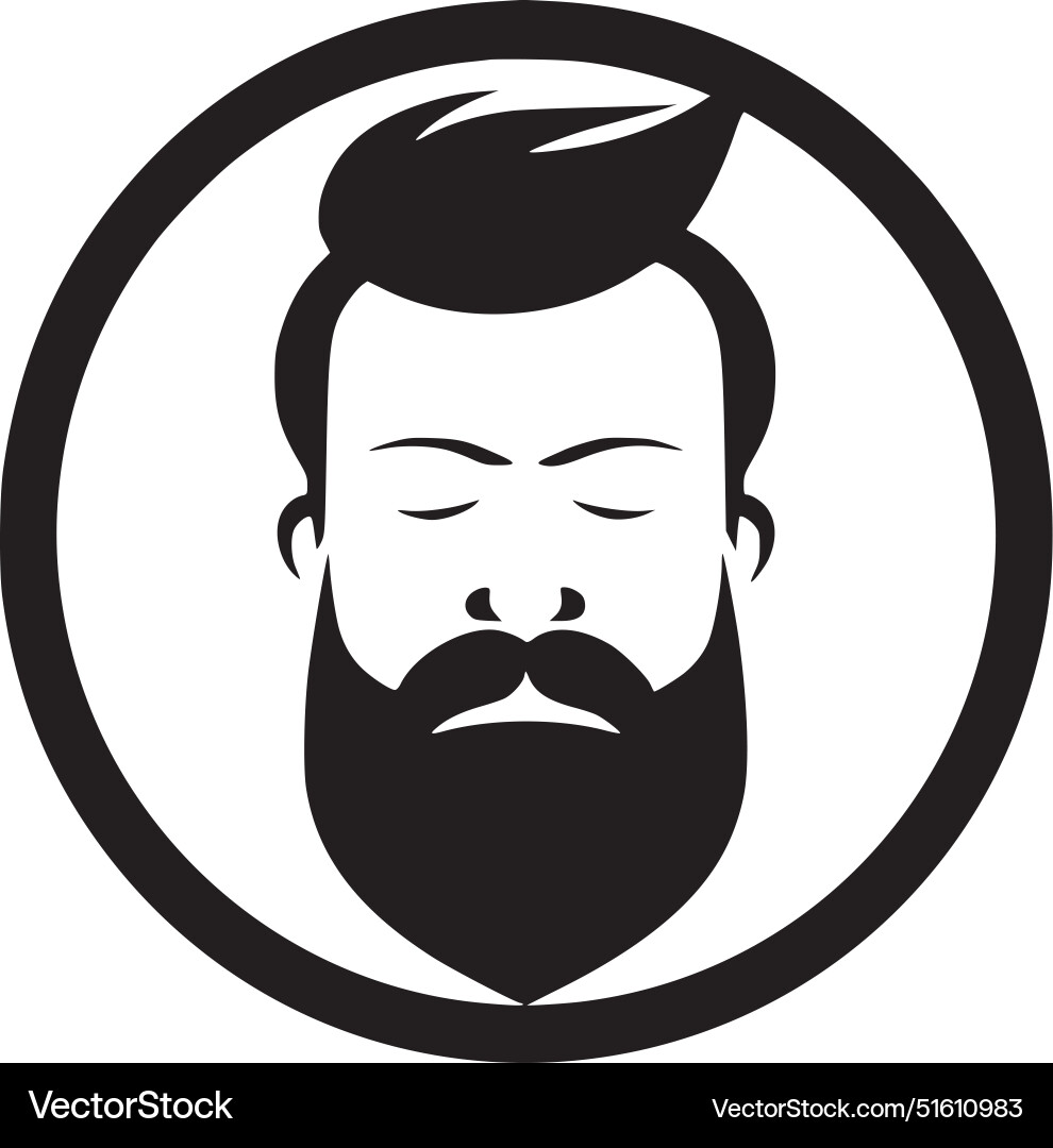 Father - black and white Royalty Free Vector Image