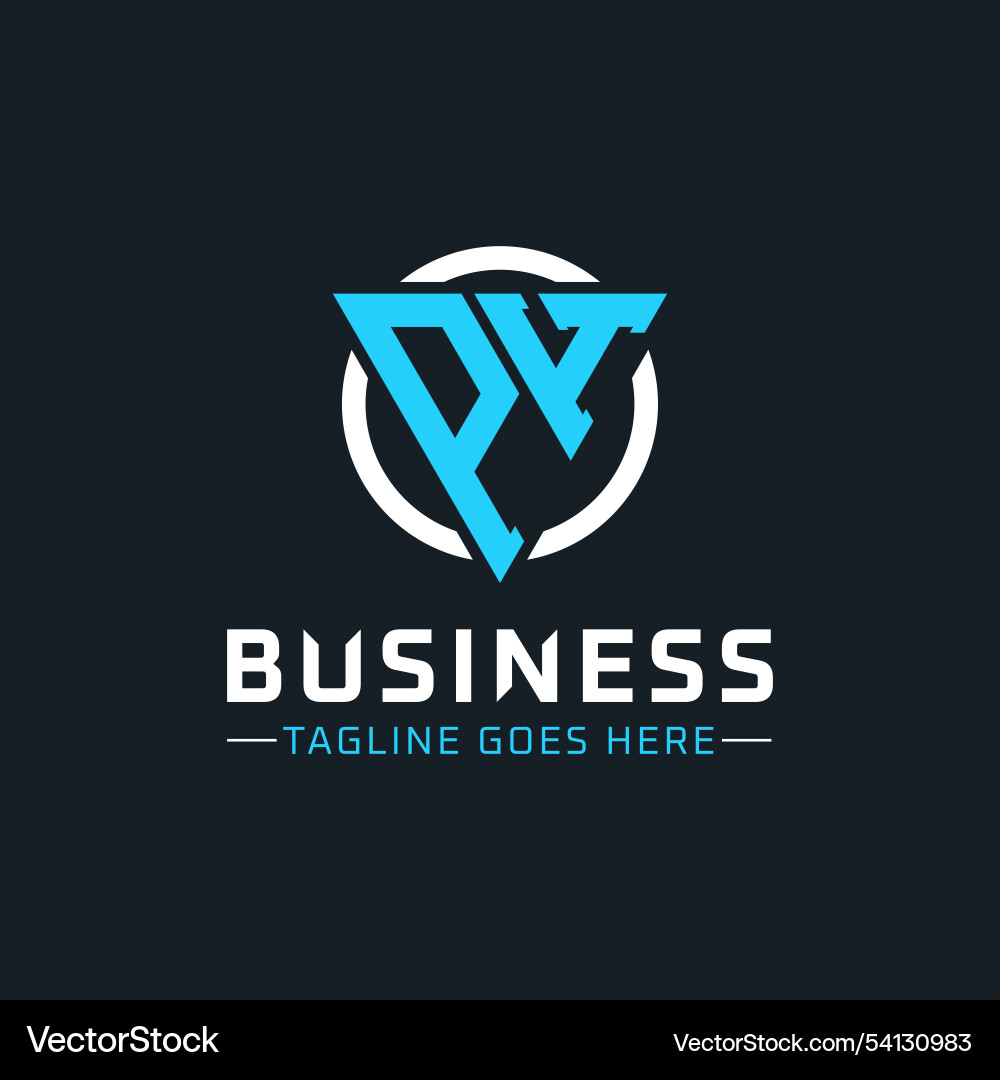 Ph monogram modern initials letter logo design Vector Image