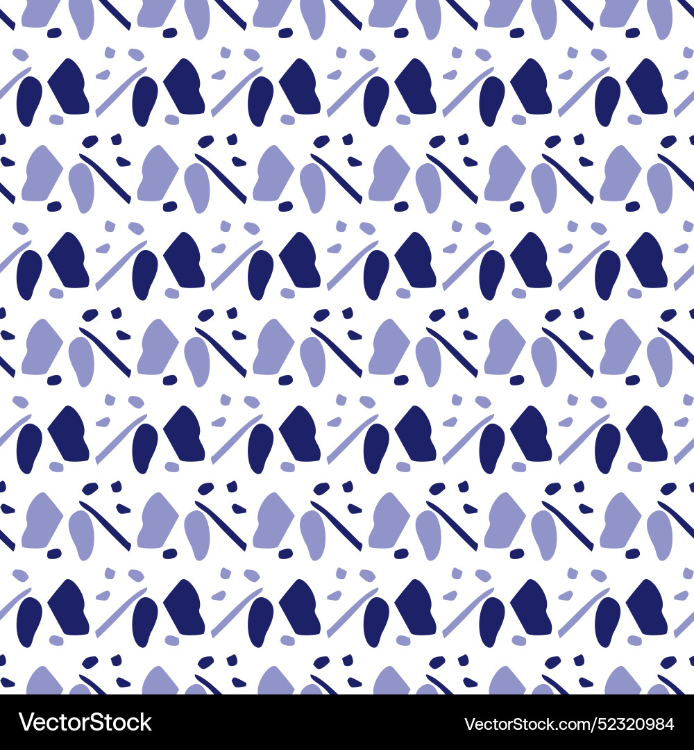 Indigo blue to dye effect abstract seamless Vector Image