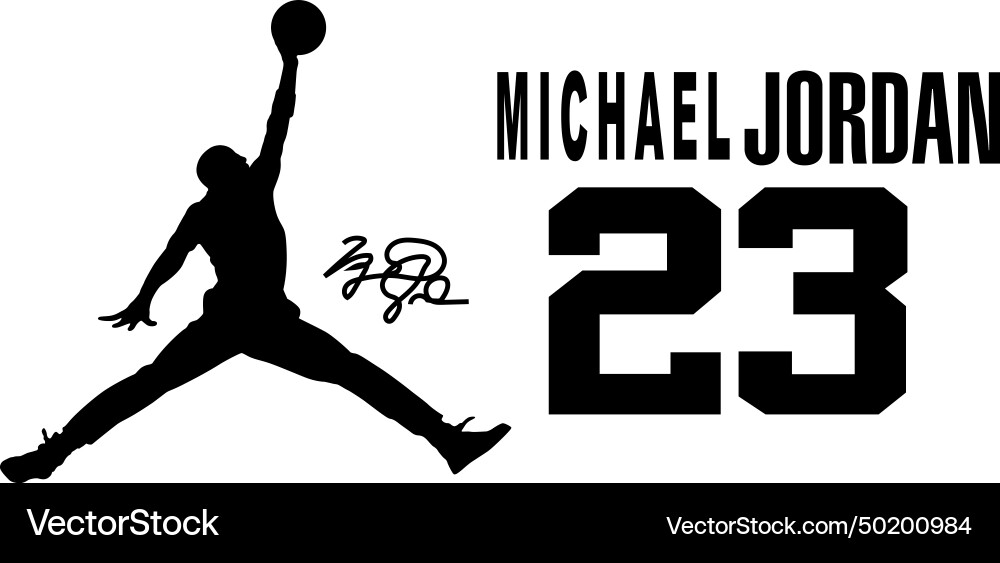 Silueta De Michael Jordan THE NEW AIR JORDAN LOGO BLACK PNG IN 2025