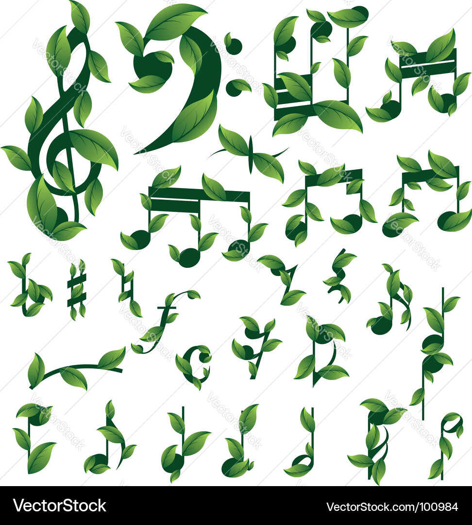 Musical notes Royalty Free Vector Image - VectorStock
