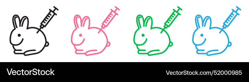 Animal testing icon highlighting lab experiments Vector Image