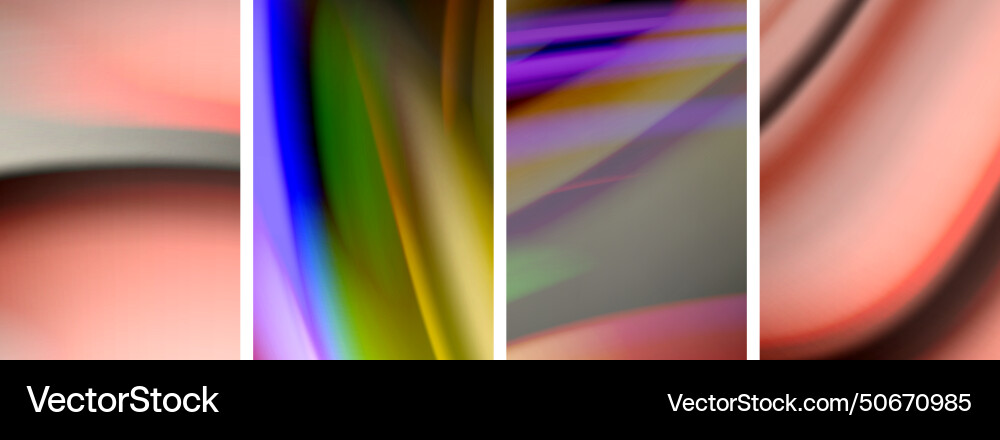 Blurred color line backgrounds Royalty Free Vector Image