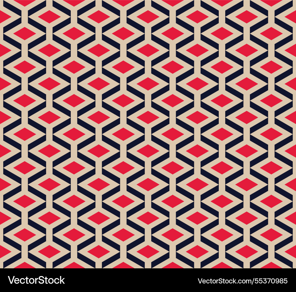 Classic geometric tiles seamless pattern Vector Image