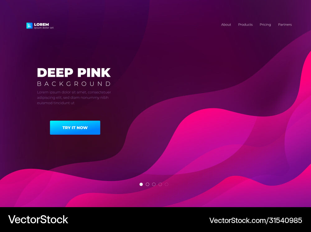 Purple abstract background landing page website Vector Image