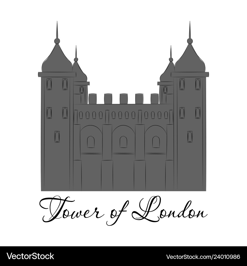 Gpo tower london Royalty Free Vector Image - VectorStock