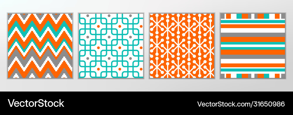 Minimal fabric textile line art pattern s Vector Image