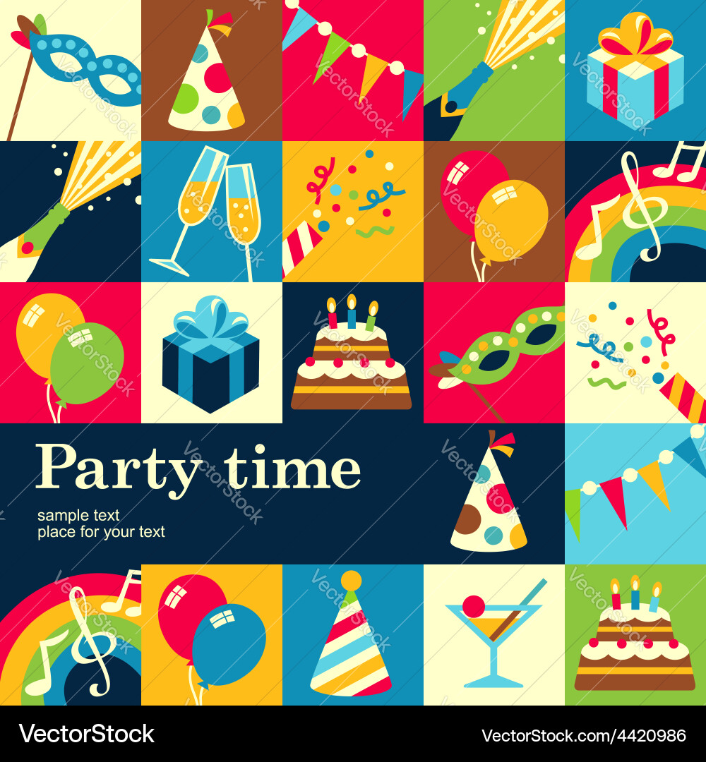 Party time Royalty Free Vector Image - VectorStock