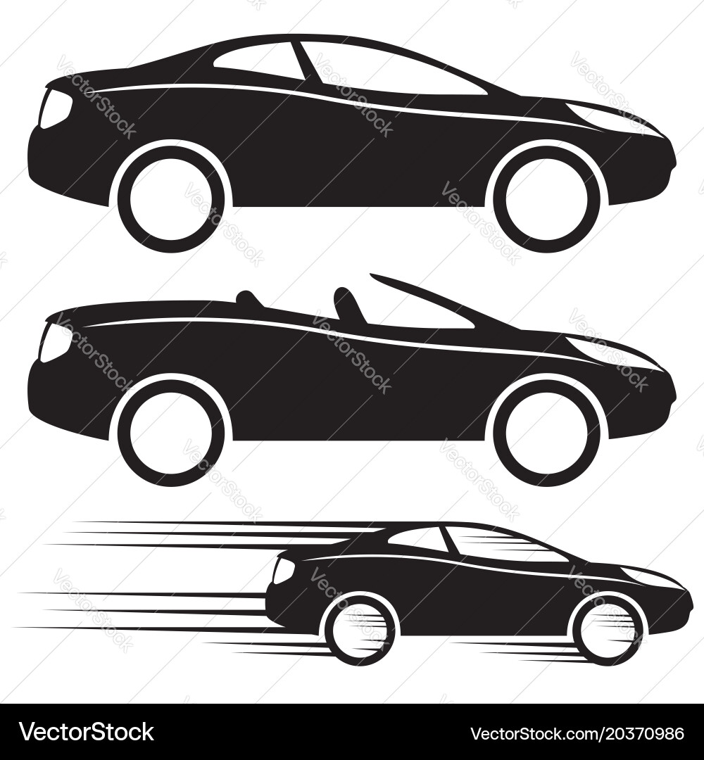 Set of car signs Royalty Free Vector Image - VectorStock