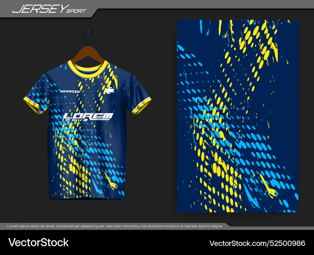 Sports geometric racing jersey design Royalty Free Vector