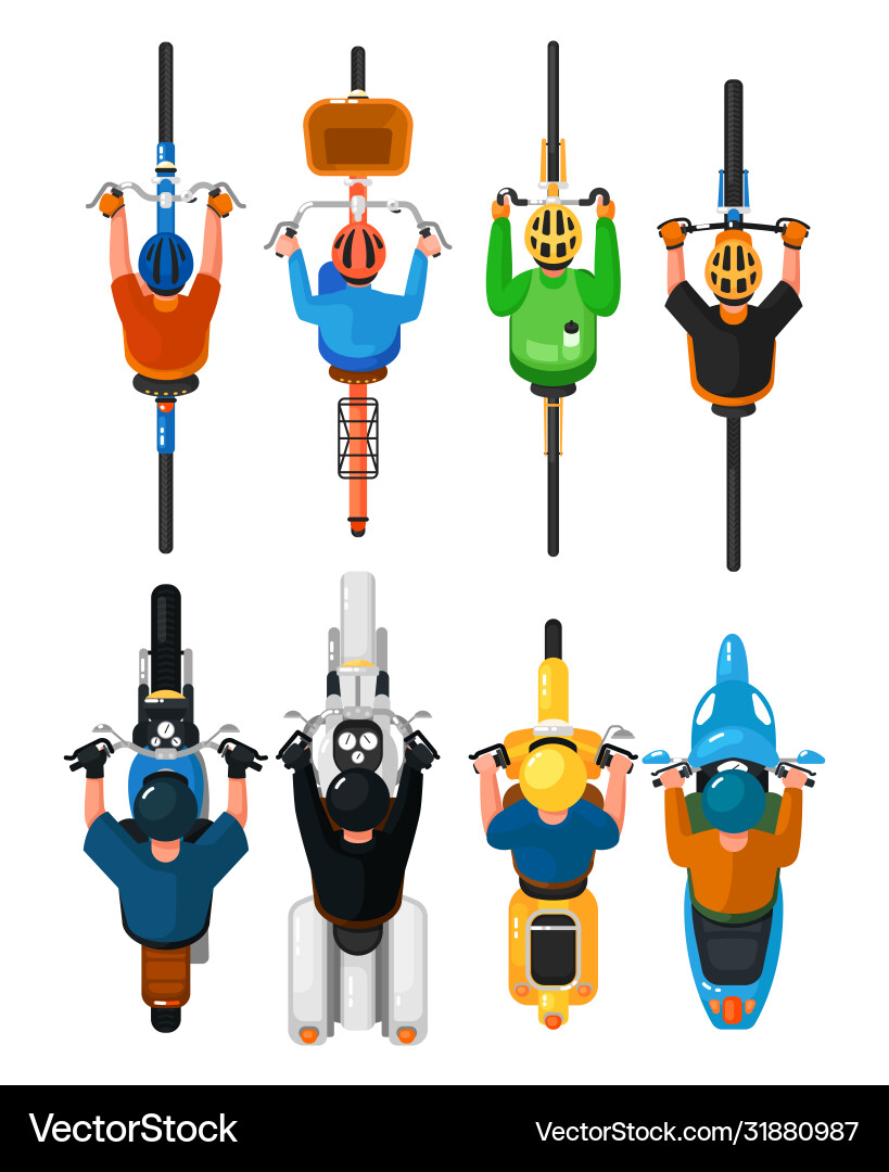 Moto Top View Vector Images (over 300)