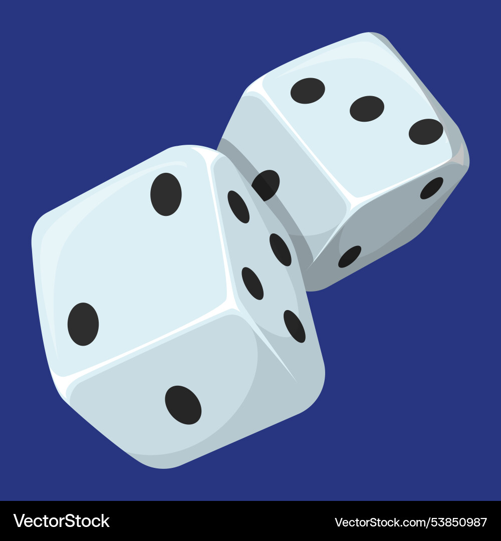 Dice cubes Royalty Free Vector Image - VectorStock
