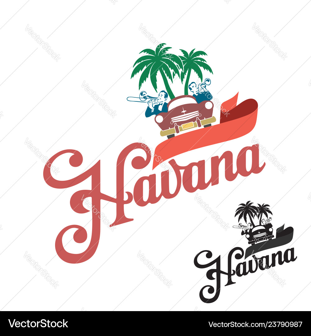Havana-logo Royalty Free Vector Image - VectorStock