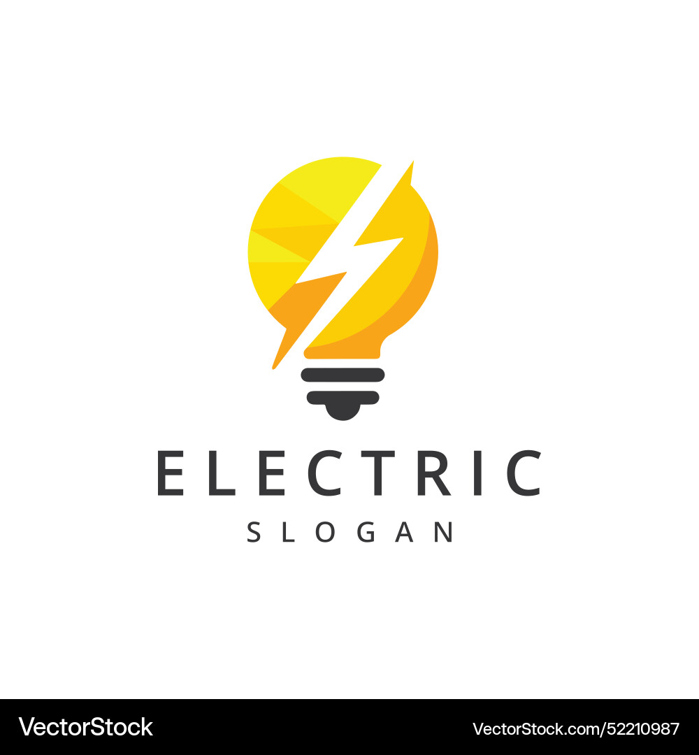 Light bulb logo icon design Royalty Free Vector Image