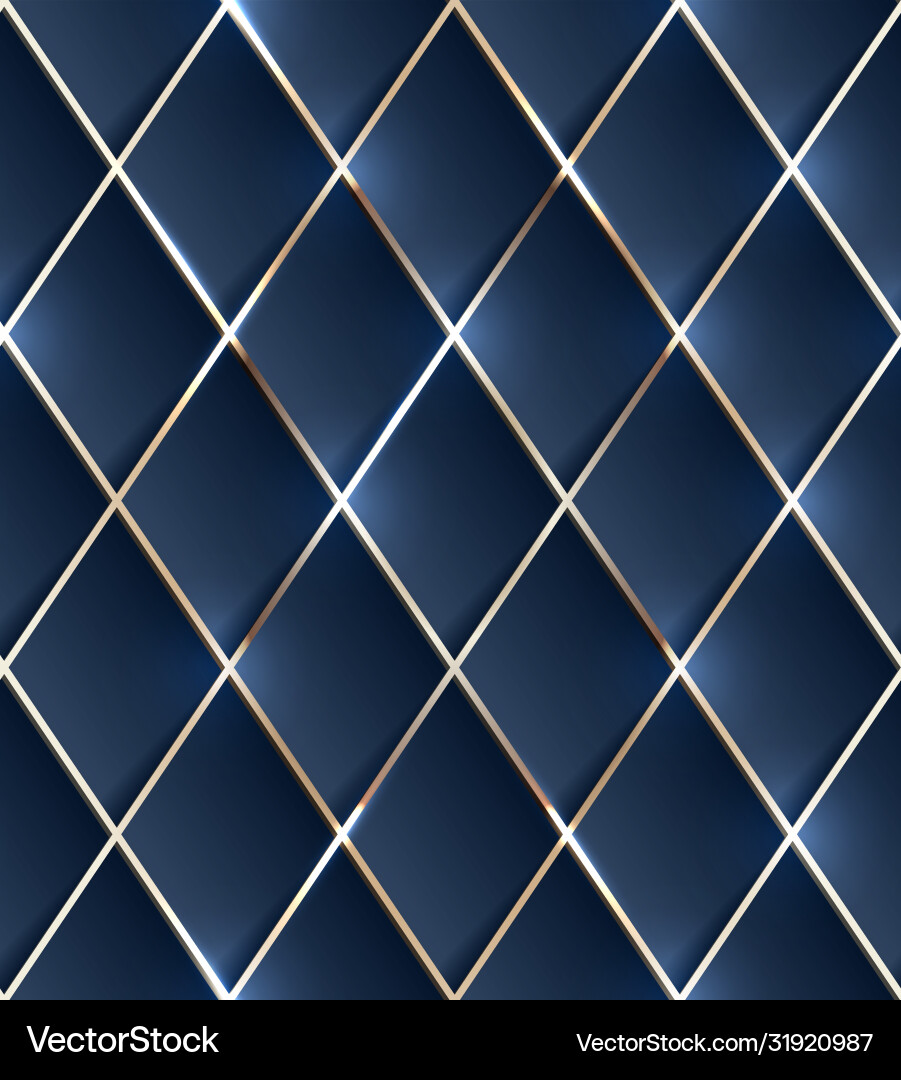 Metallic Blue Grid Pattern Royalty Free Vector Image