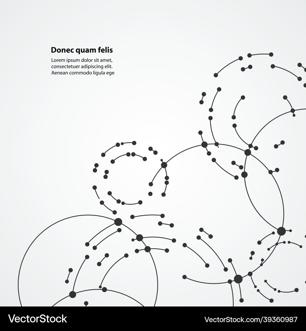 Points connecting circles background Royalty Free Vector Points connecting circles background Royalty Free Vector