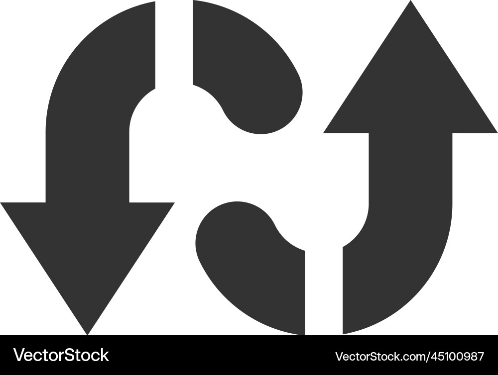 Reverse up down arrow icon Royalty Free Vector Image