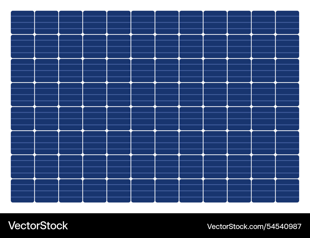 Solar Panel Grid Blue White Royalty Free Vector Image