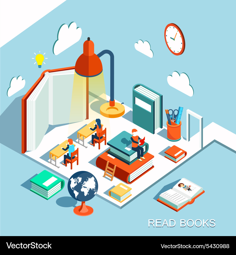 Axonometric Classroom Vector Images (24)