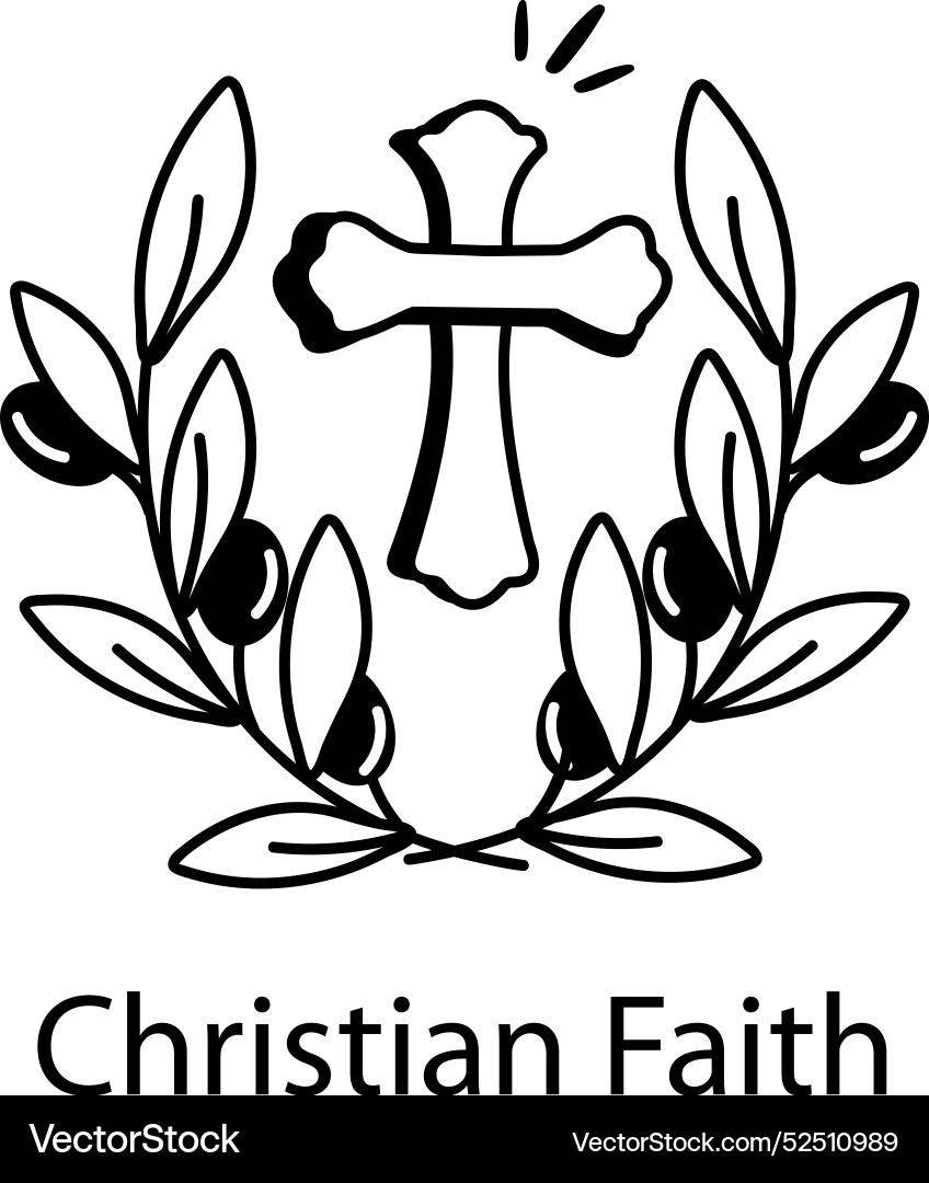 Christian faith Royalty Free Vector Image - VectorStock