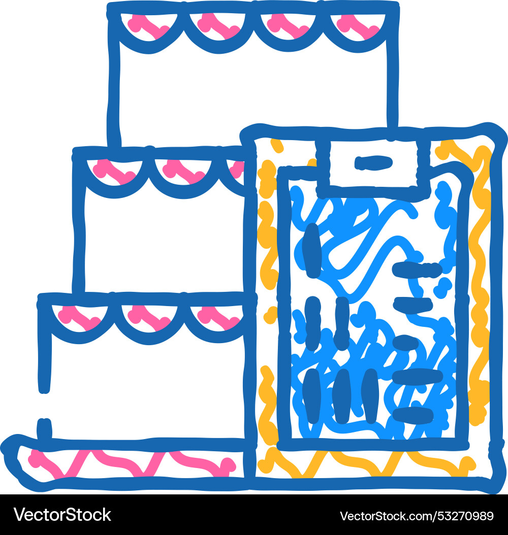 Cooking courses icon doodle Royalty Free Vector Image