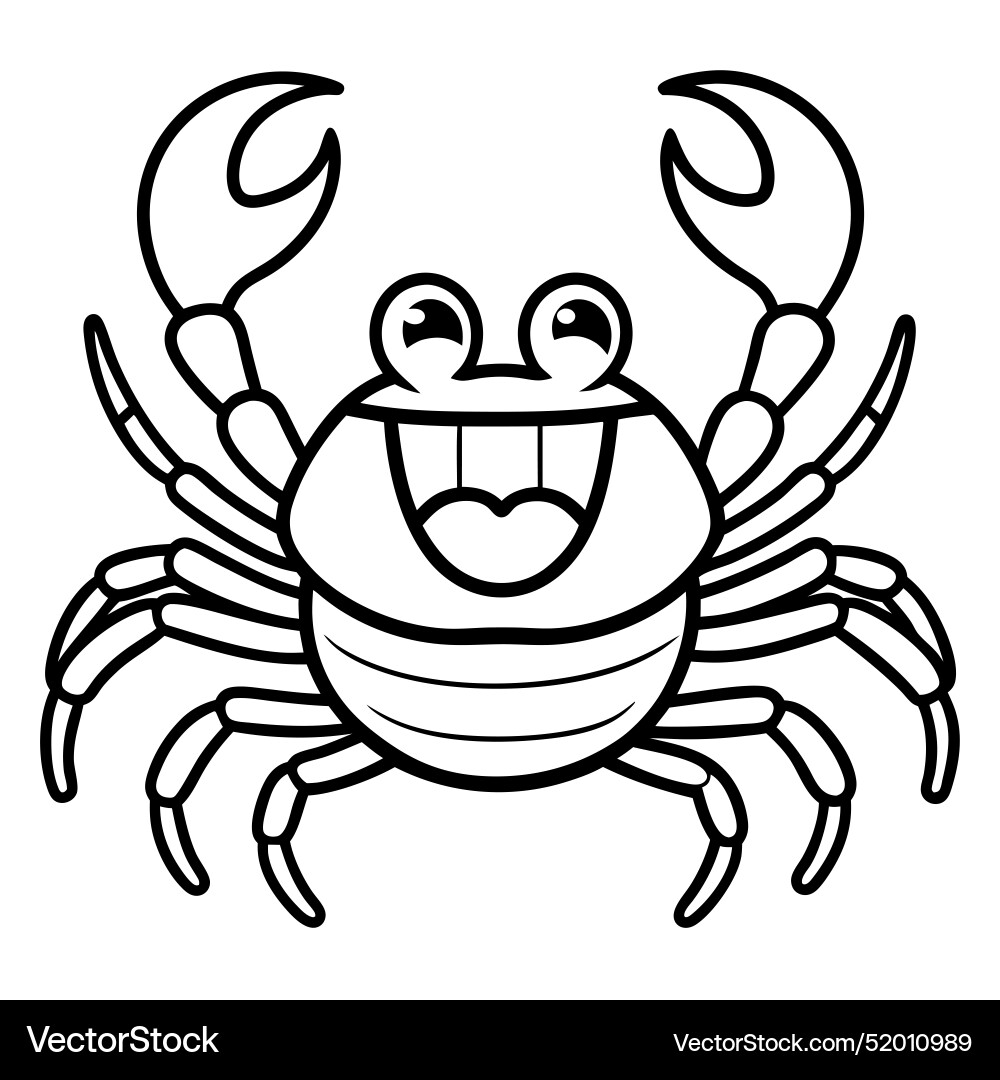 Fiddler crab laughs icon Royalty Free Vector Image