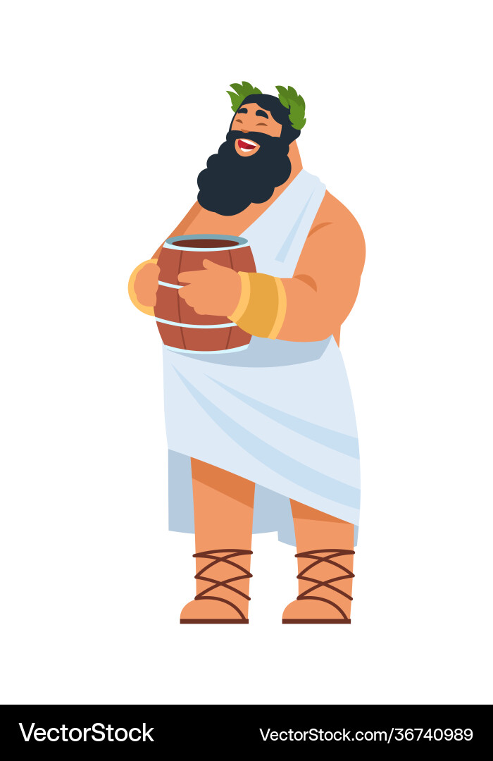 God dionysus ancient greek deity divine patron Vector Image