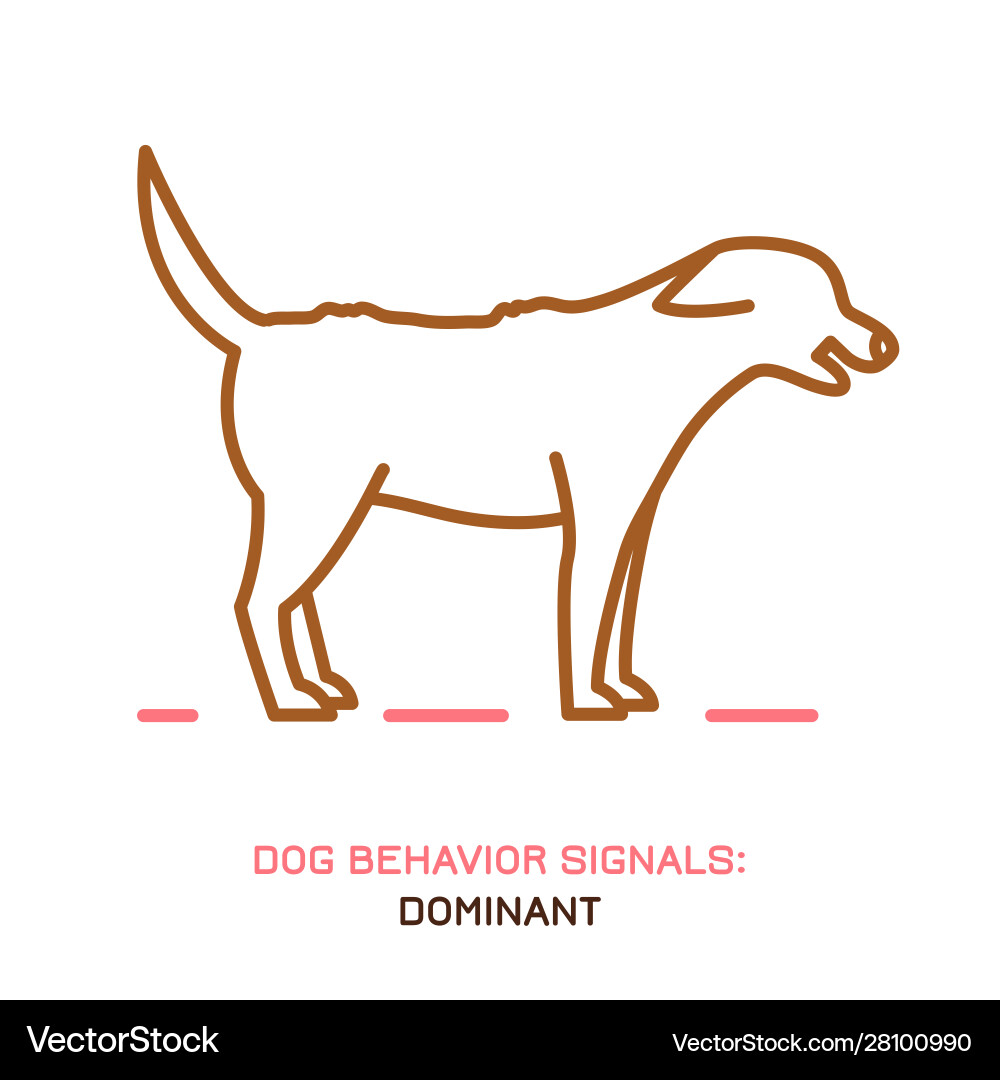 Dog behavior icon Royalty Free Vector Image - VectorStock