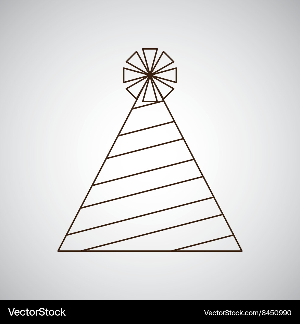 Retro party icon design Royalty Free Vector Image