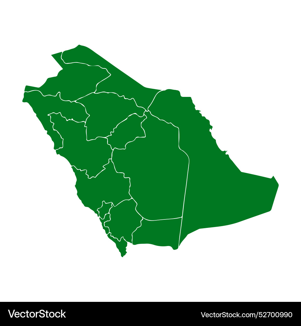 Saudi arabia country map icon symbol design Vector Image