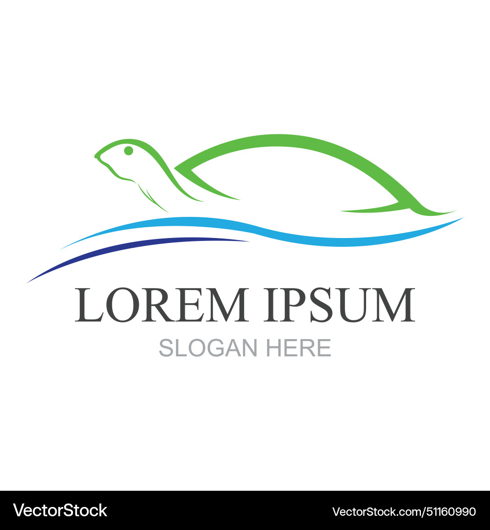 Turtle animal cartoon icon Royalty Free Vector Image