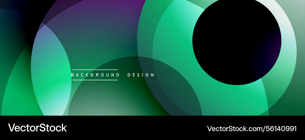 Abstract design featuring overlapping circles Vector Image