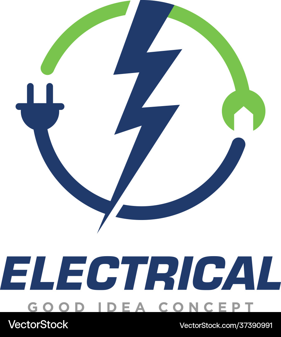 Electricity Logo Vector Electrical Company Logo Vector Image On