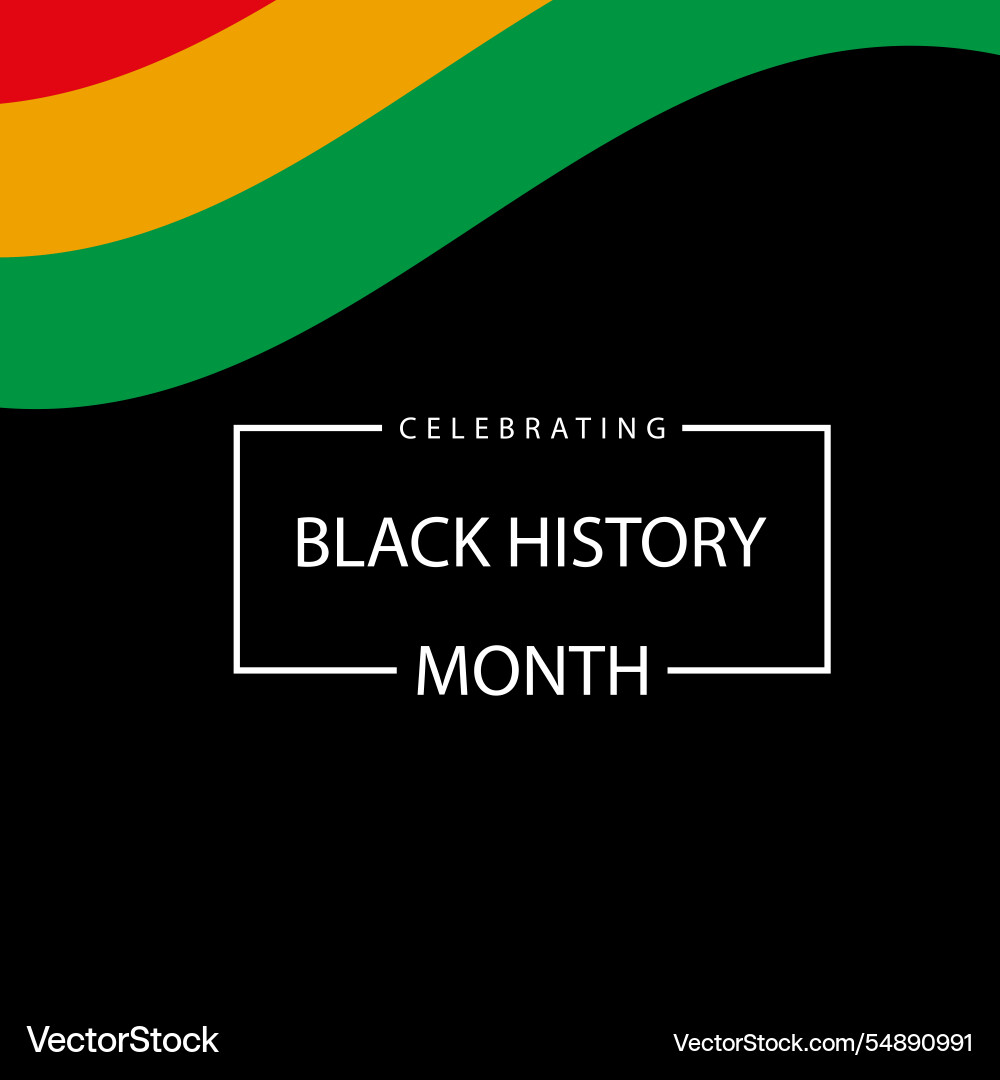 Empowering narratives black history month 2025 Vector Image