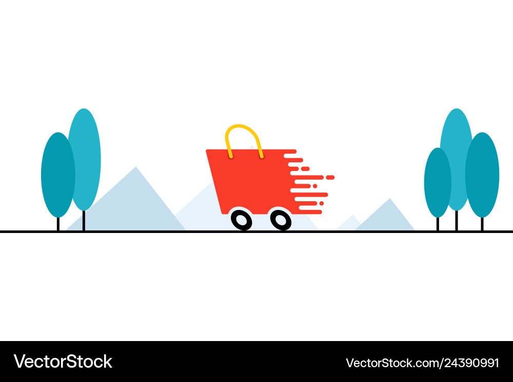 Fast shipping Royalty Free Vector Image - VectorStock