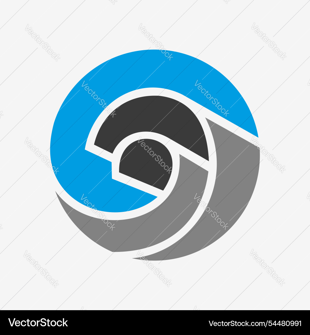 Paper roll logo design element Royalty Free Vector Image