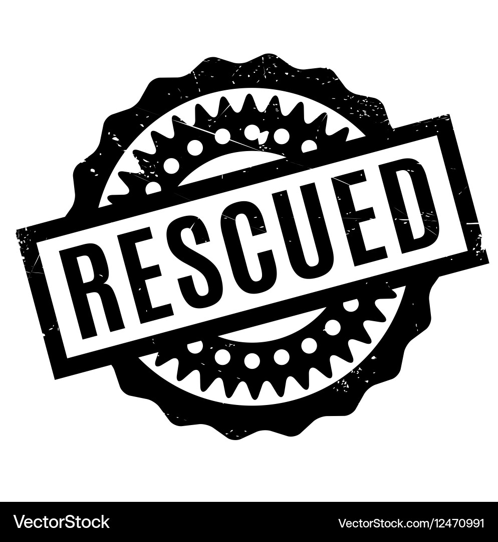 Rescued rubber stamp Royalty Free Vector Image