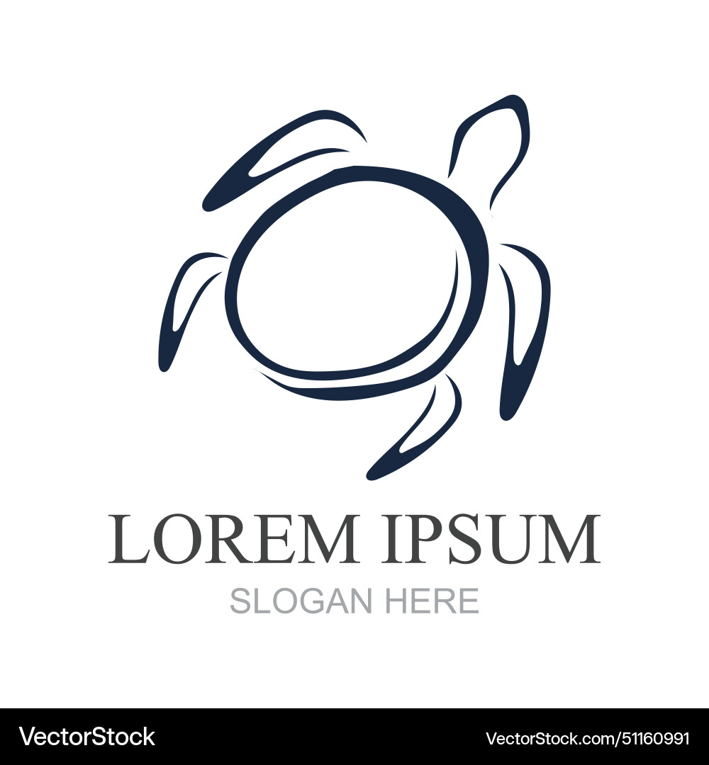 Turtle animal cartoon icon Royalty Free Vector Image